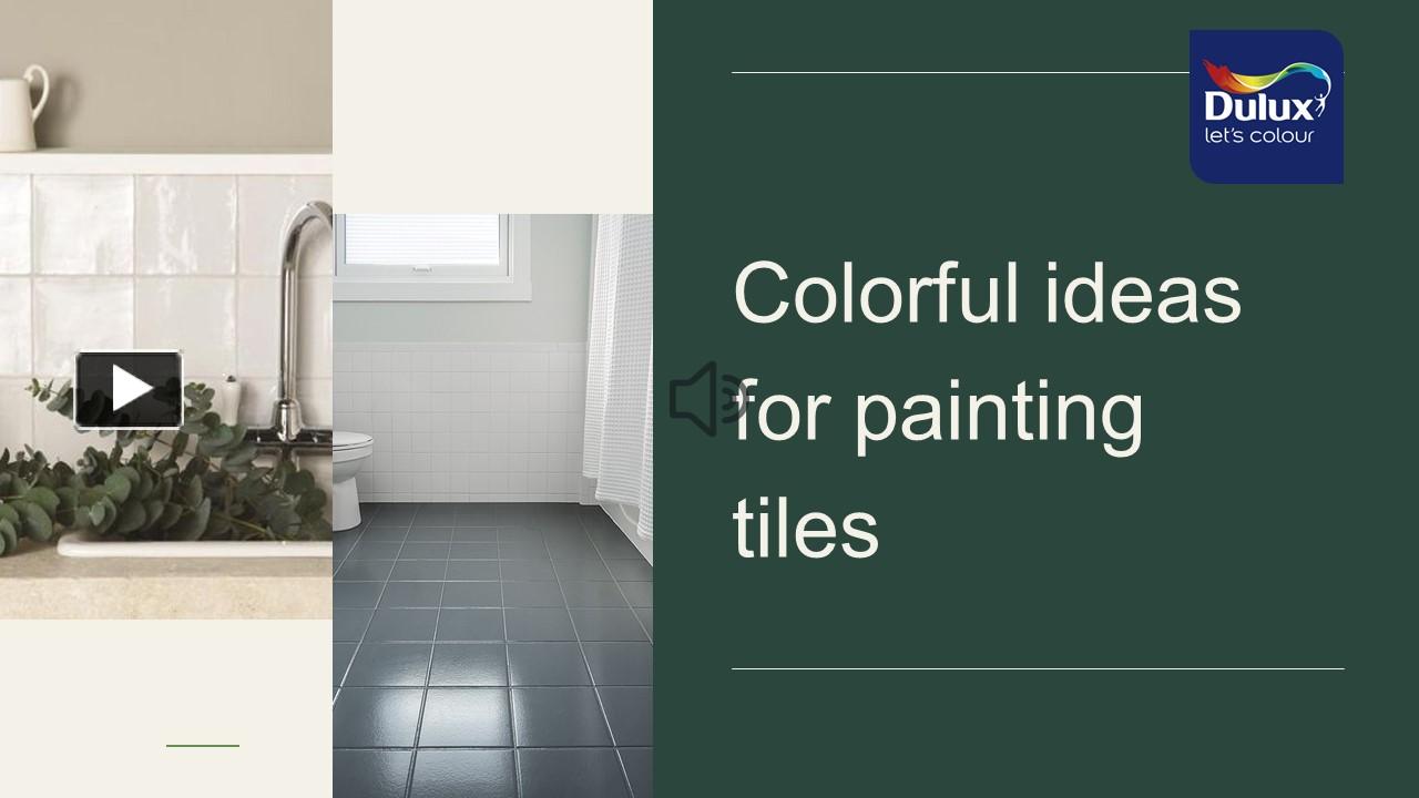 Colorful ideas for painting tiles presentation | free to download
