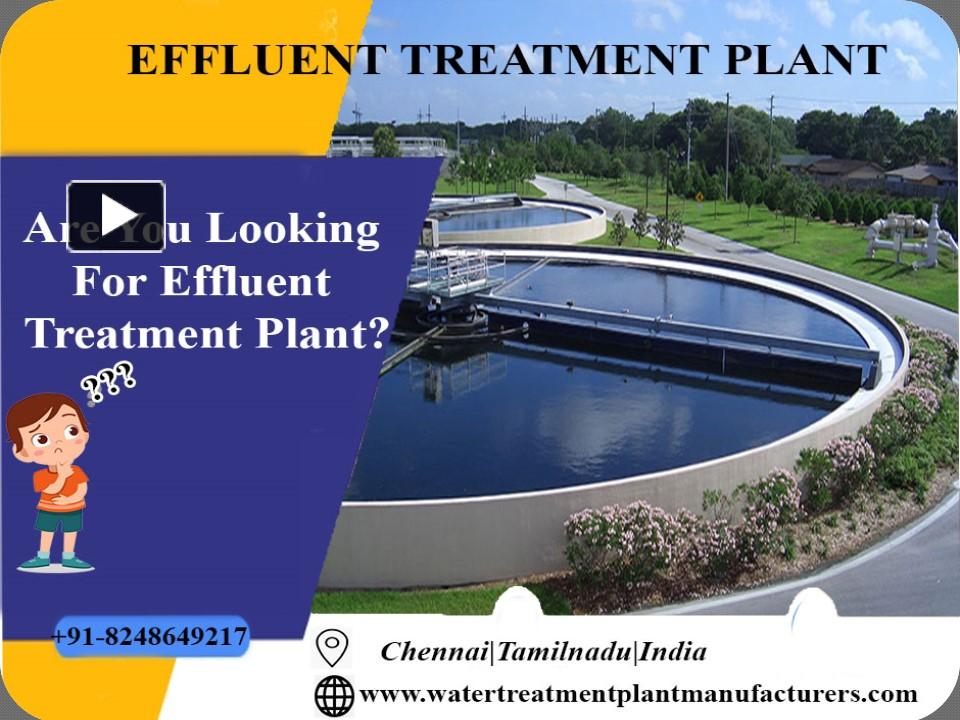 ETP Plant Manufacturers | ETP Plant Karnataka | ETP Plant Chennai | ETP ...