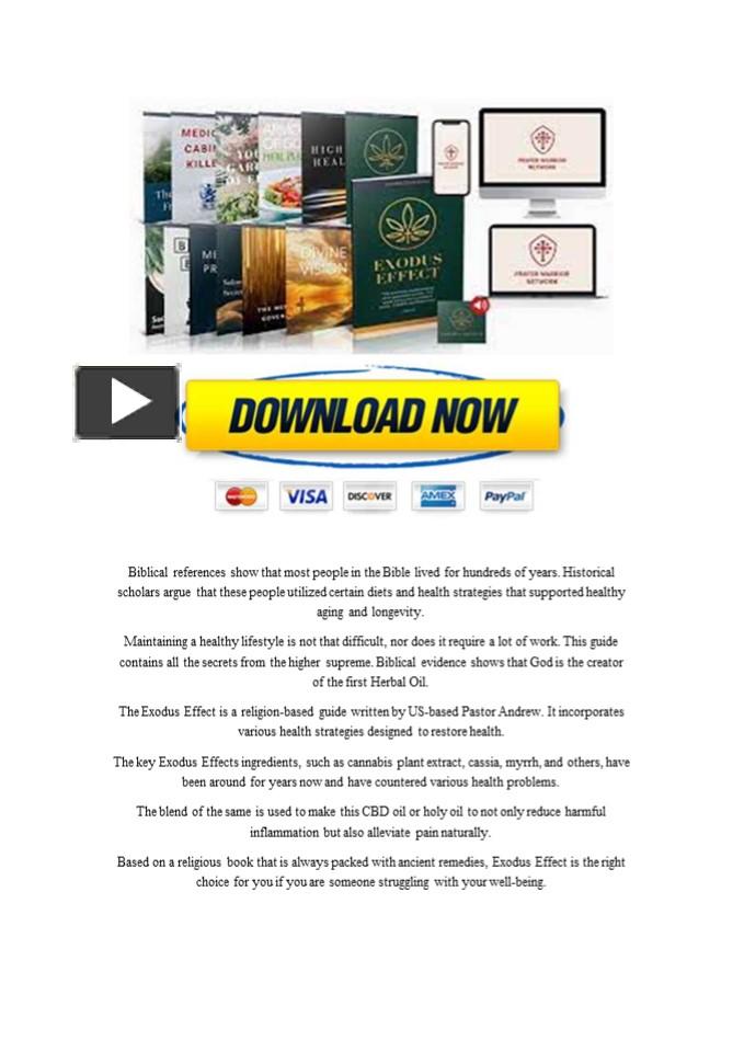 PPT – The Exodus Effect Book PDF Holy Anointed Oil Recipe PowerPoint ...