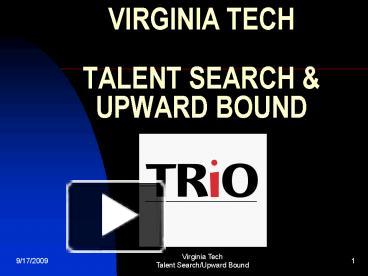 PPT – Virginia Tech PowerPoint presentation | free to view - id: 96d85 ...