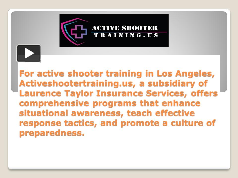 Active Shooter Training presentation | free to download