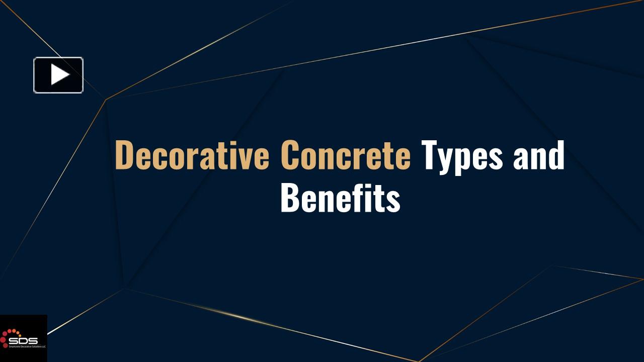 PPT – Decorative Concrete Types and Benefits PowerPoint presentation ...