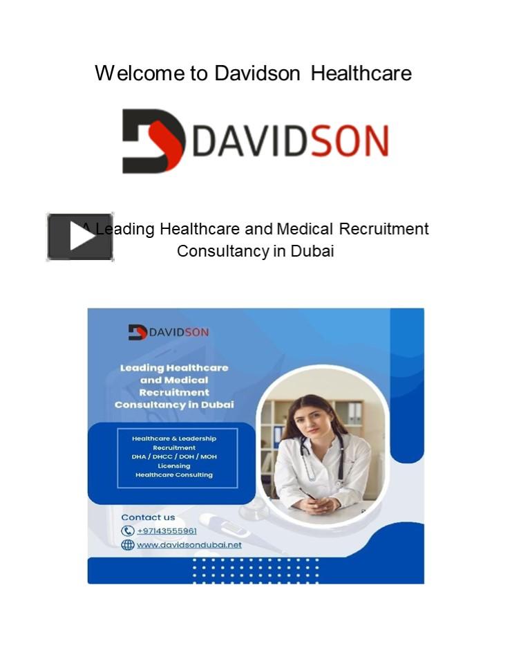 PPT – A Leading Healthcare and Medical Recruitment Consultancy in Dubai ...