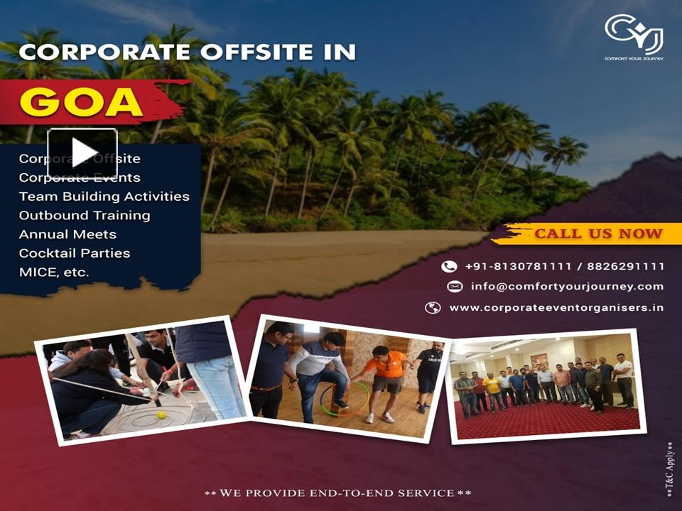Best Corporate Offsite in Goa - Corporate Team Outing in Goa (1 ...