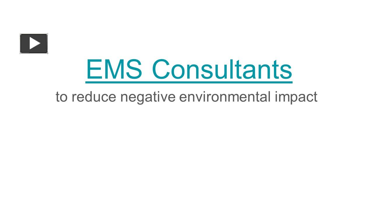 PPT – Environmental Management System consultants PowerPoint ...