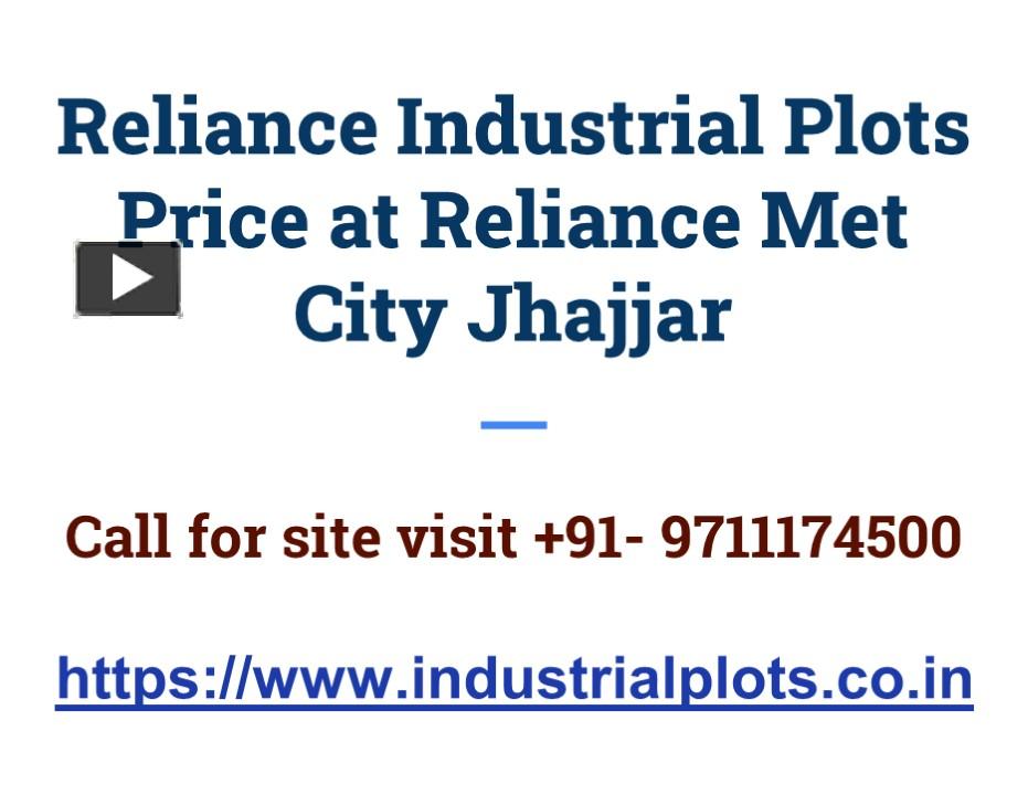 PPT – Reliance Industrial Plots Price PowerPoint presentation | free to ...