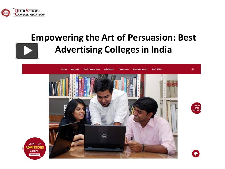 PPT – Mass Communication Institutes in Delhi - The Delhi School of ...