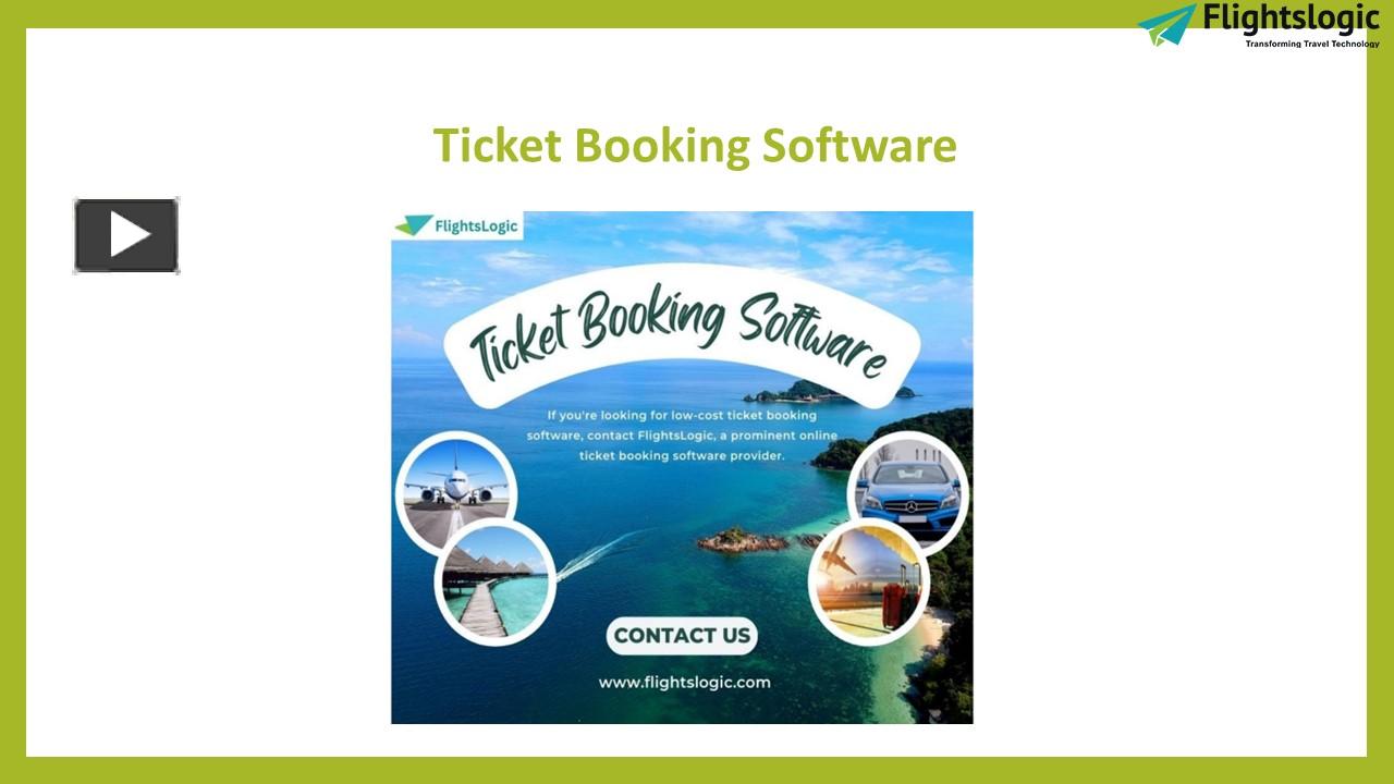 PPT – Ticket Booking Software PowerPoint presentation | free to ...