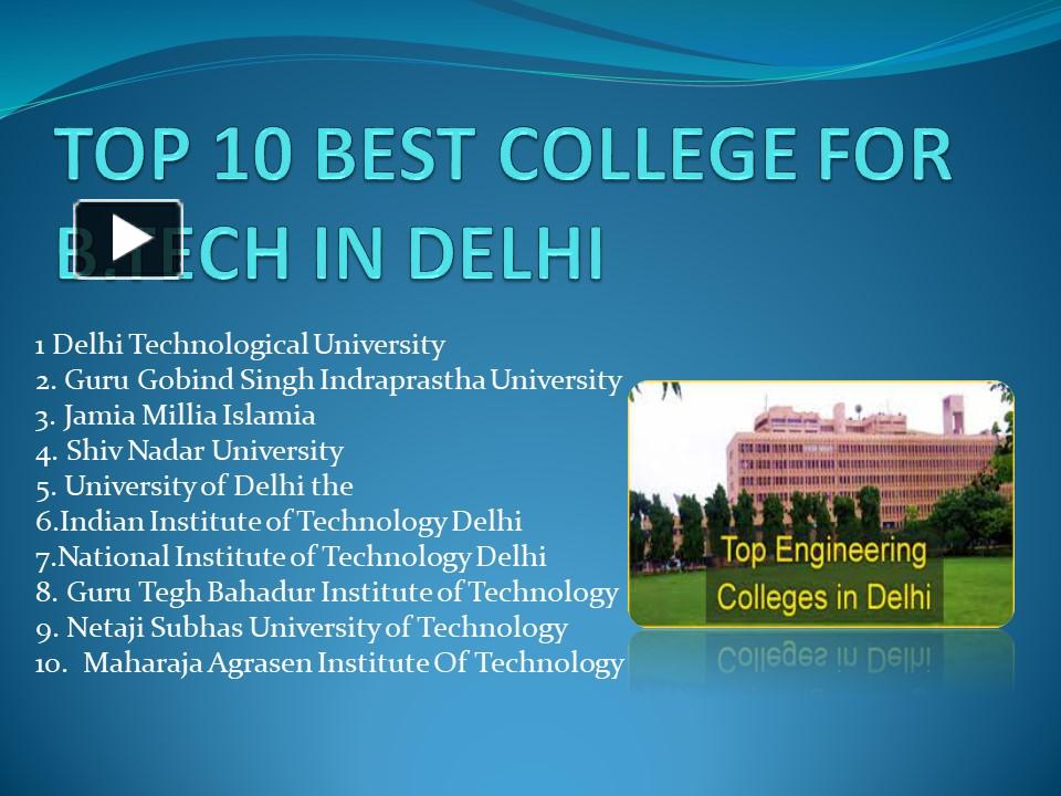 PPT – best college for btech in delhi PowerPoint presentation | free to ...