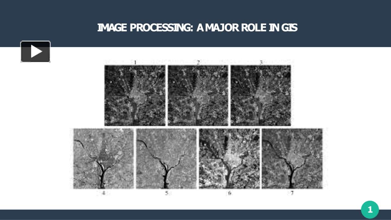 IMAGE PROCESSING: A MAJOR ROLE IN GIS presentation | free to download