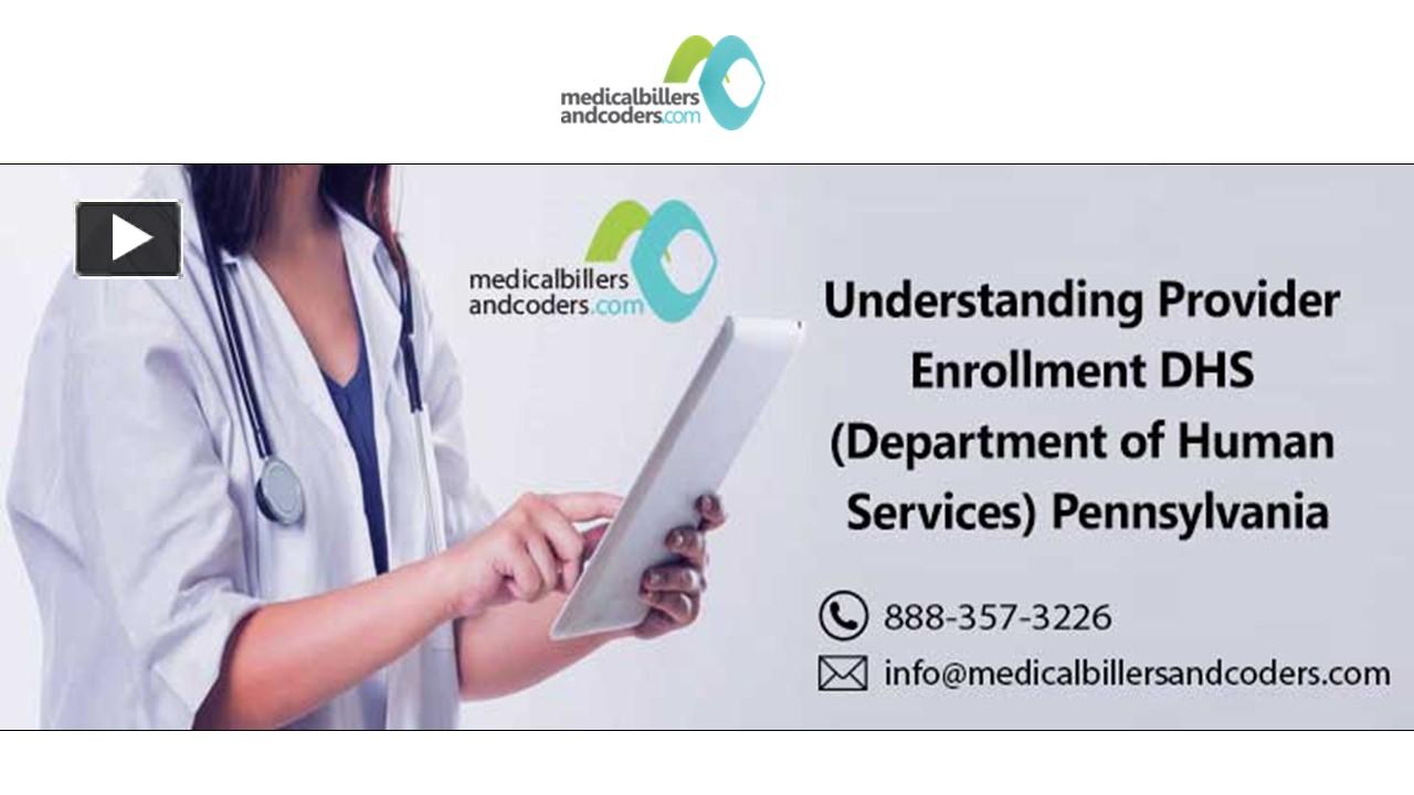 PPT – Understanding Provider Enrollment DHS (Department of Human ...