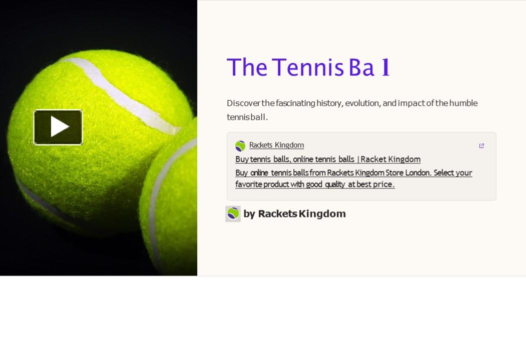 PPT – Buy Tennis Ball Rackets Info | Rackets Kingdom PowerPoint ...