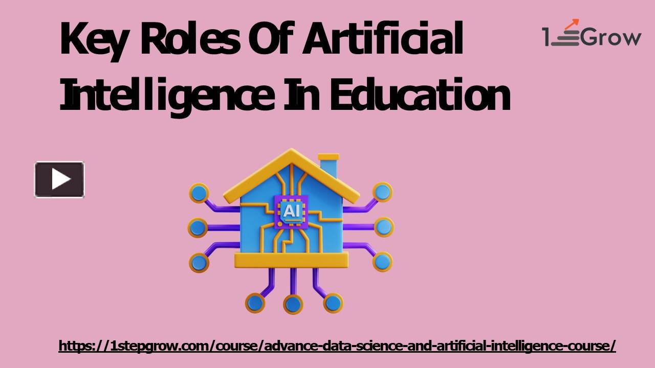 key roles of artificial intelligence in education presentation | free ...