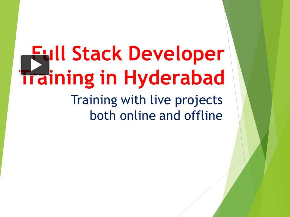 PPT – Full Stack Developer Training in Hyderabad PowerPoint ...