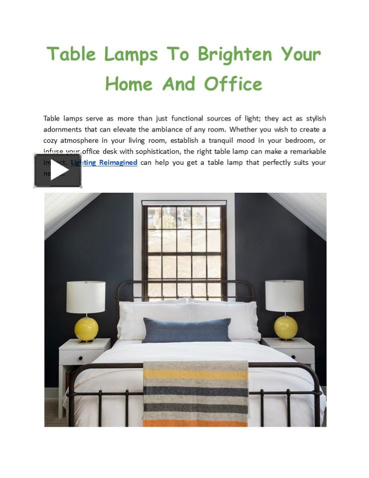 PPT – Table Lamps To Brighten Your Home And Office PowerPoint ...