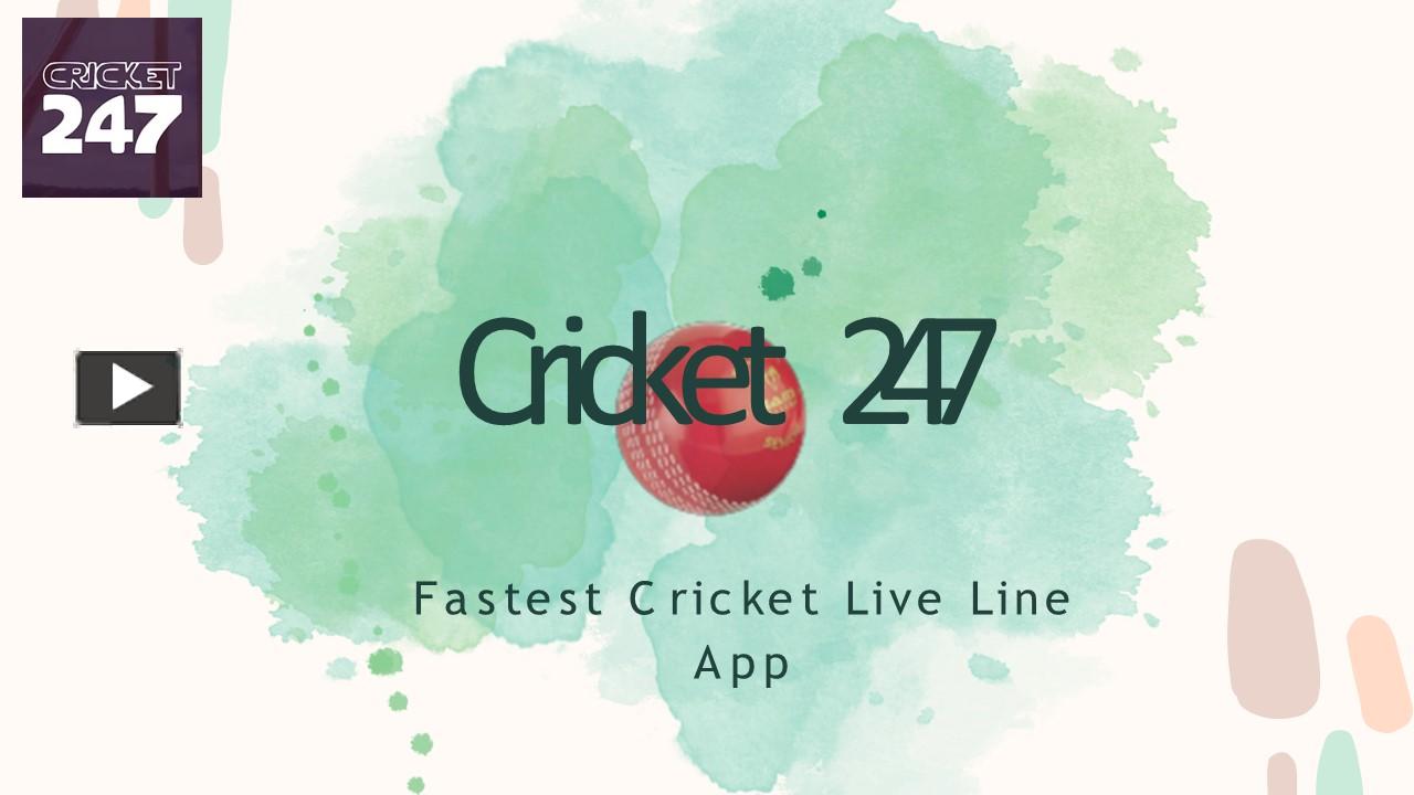 PPT – Best cricket live line App PowerPoint presentation | free to ...