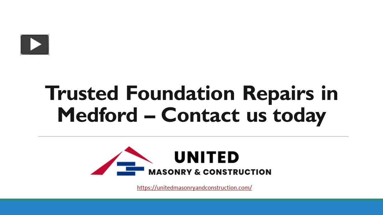 PPT – Trusted Foundation Repairs in Medford – Contact us today ...