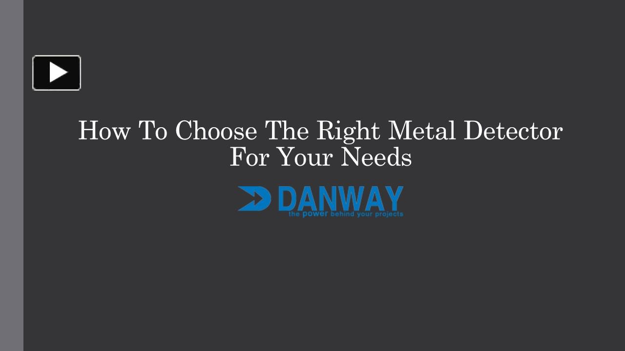 PPT – How To Choose The Right Metal Detector For Your Needs PowerPoint ...