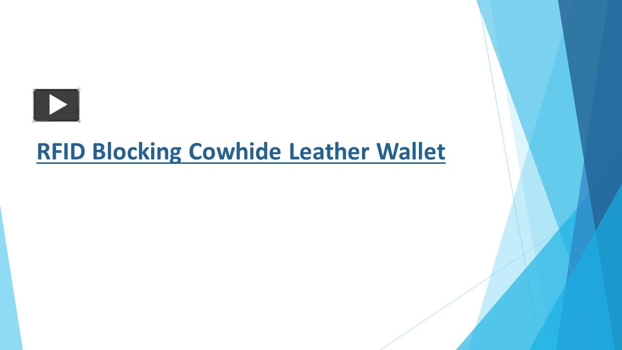 PPT – RFID Blocking Cowhide Leather Wallet PowerPoint presentation ...