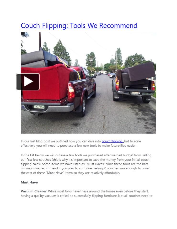 PPT – Couch Flipping: Tools We Recommend PowerPoint presentation | free ...