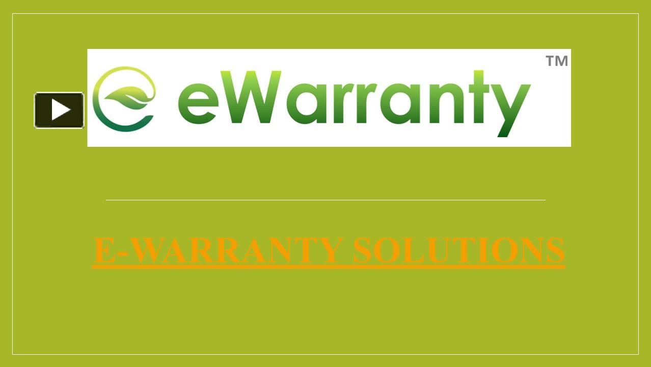 PPT – warranty tracking software PowerPoint presentation | free to ...