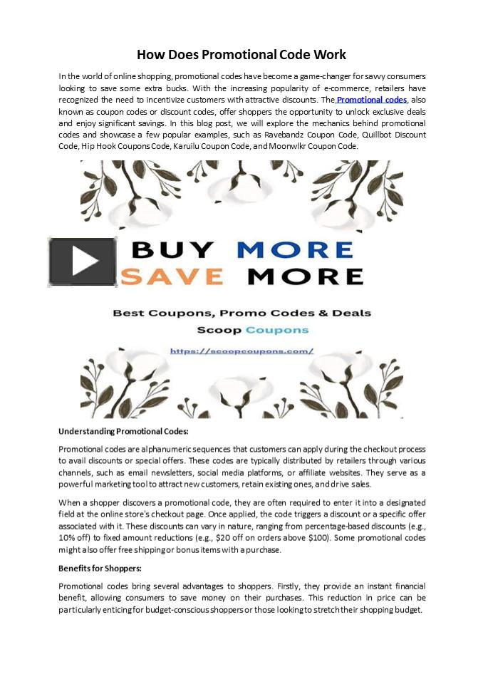 How Promotional Codes Revolutionize Online Shopping presentation | free ...