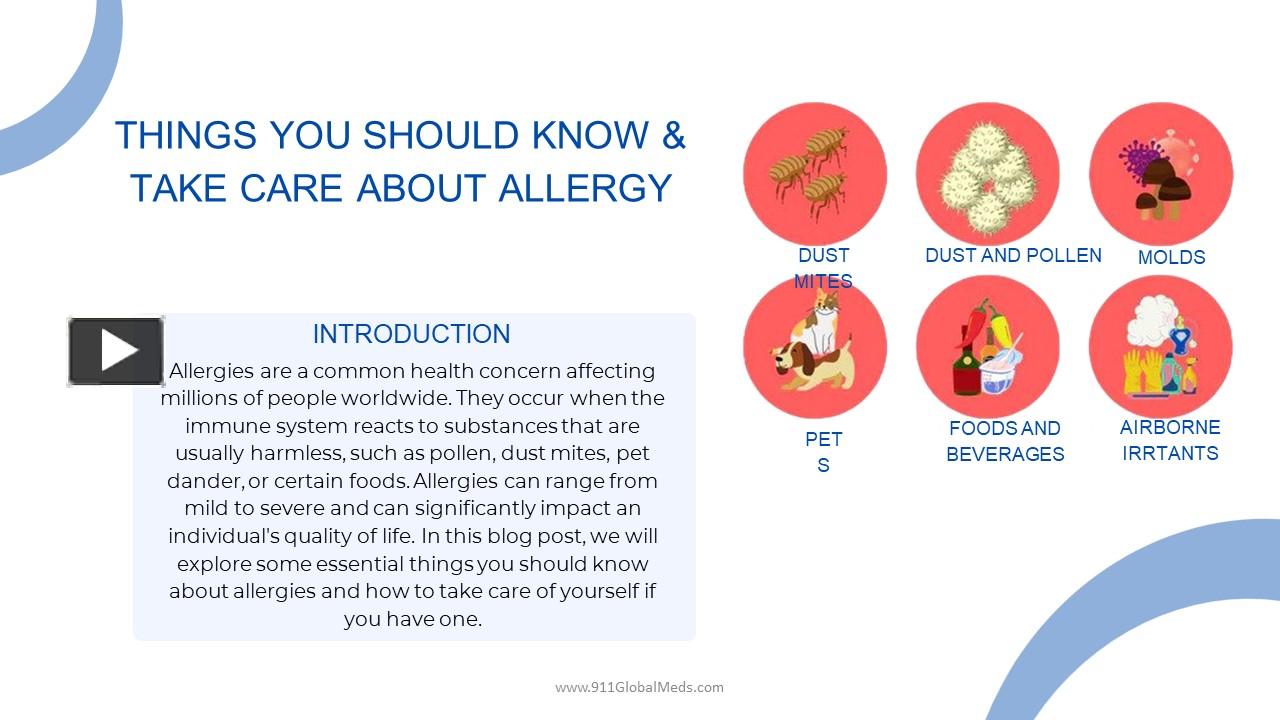 10 Things You Should Know & Take Care About Allergy presentation | free ...