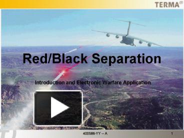 RedBlack Separation presentation | free to view