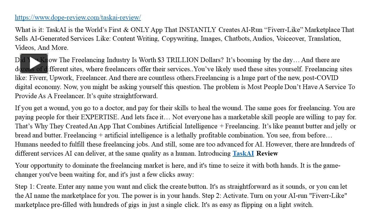 PPT – TaskAI Review PowerPoint presentation | free to download - id ...