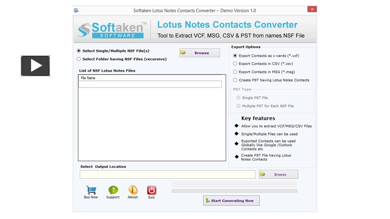 PPT – Softaken Lotus Notes Address Book Converter software PowerPoint ...