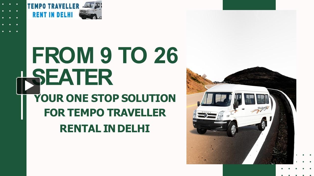 PPT – Tempo Traveller From 9 to 26 Seater PowerPoint presentation ...