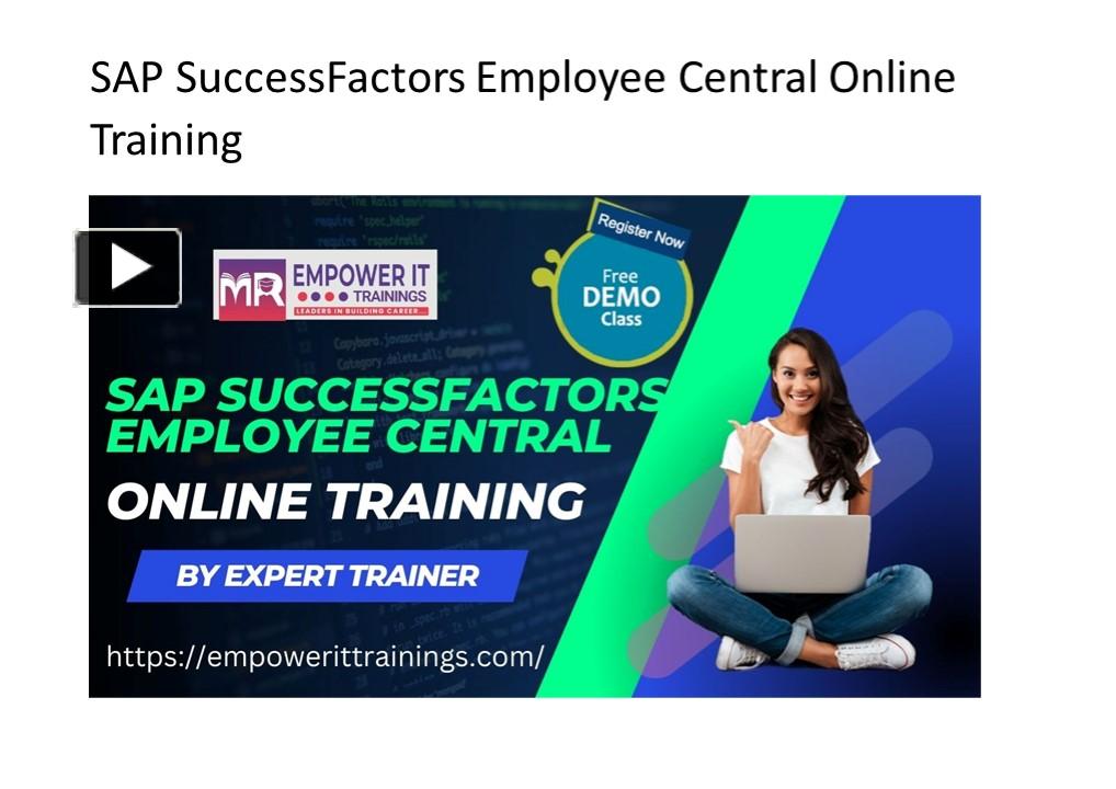 Sap Successfactors Employee Central presentation | free to download