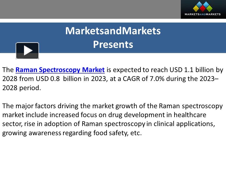 PPT – Market Opportunities and Applications in the Raman Spectroscopy ...