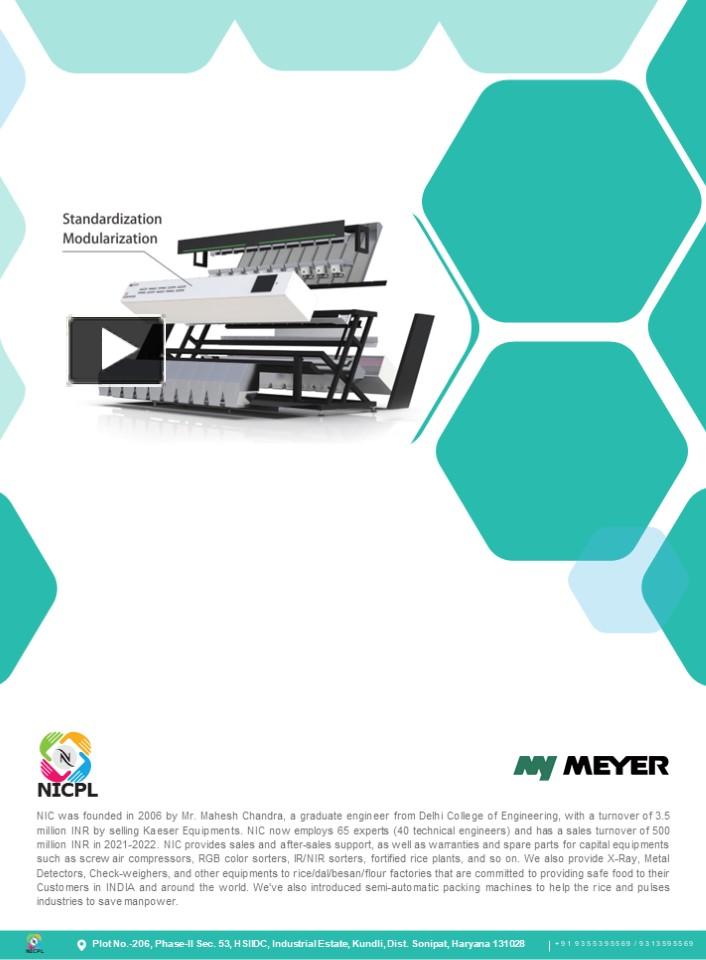 Meyer Color Sorters by NIC: Elevating Industrial Solutions presentation ...