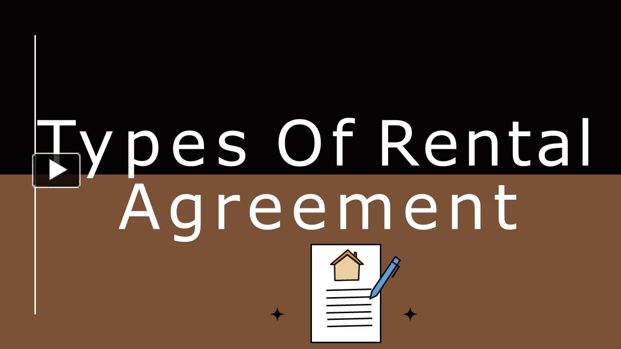 PPT – Types Of Rental Agreement PowerPoint presentation | free to ...