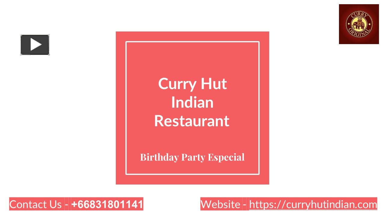 PPT – Curry Hut Indian Restaurant - Birthday Parties Restaurant in Koh ...