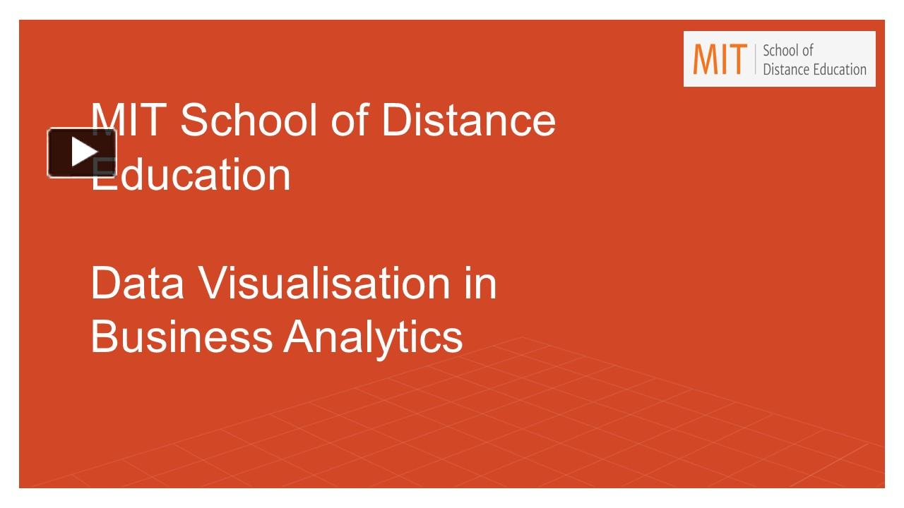 PPT – Data Visualisation in Business Analytics PowerPoint presentation ...