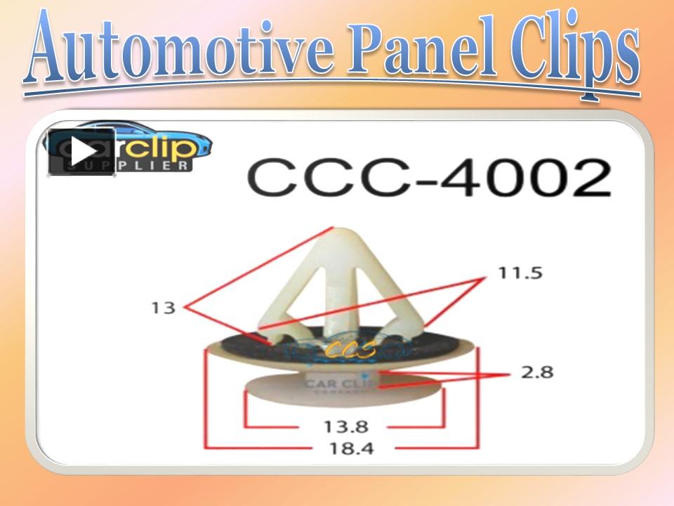 Automotive Panel Clips presentation | free to download