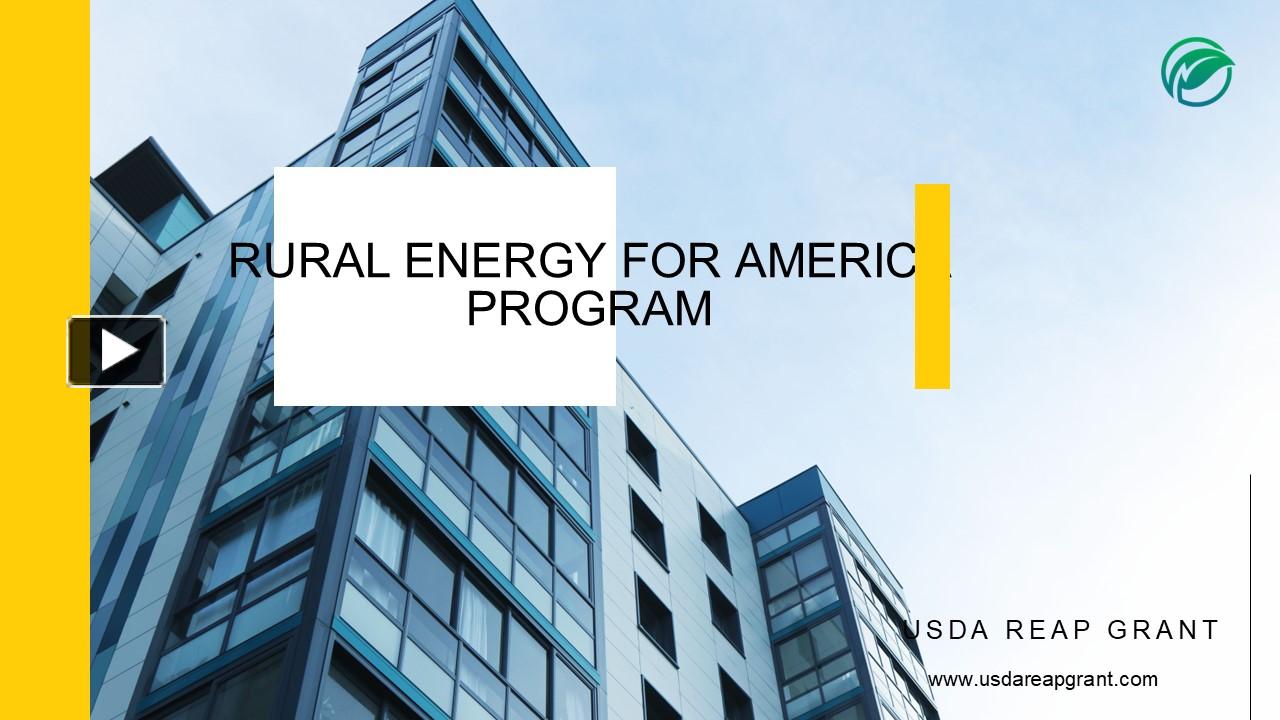 PPT – Rural Energy for America Program PowerPoint presentation | free ...