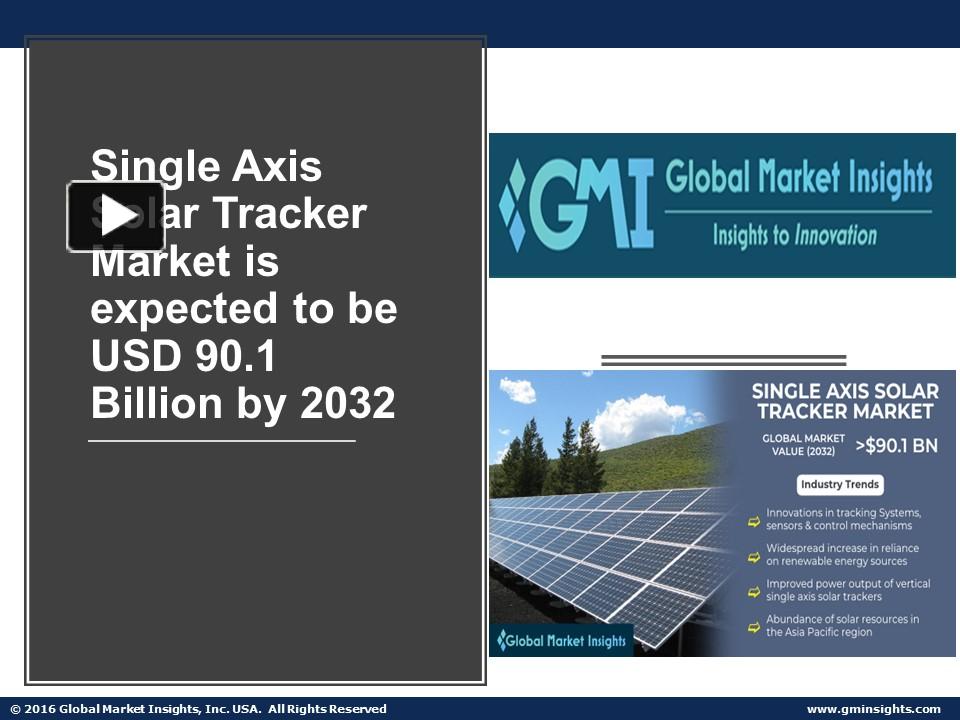 PPT – Single Axis Solar Tracker Market Top Trends, Future Analysis ...