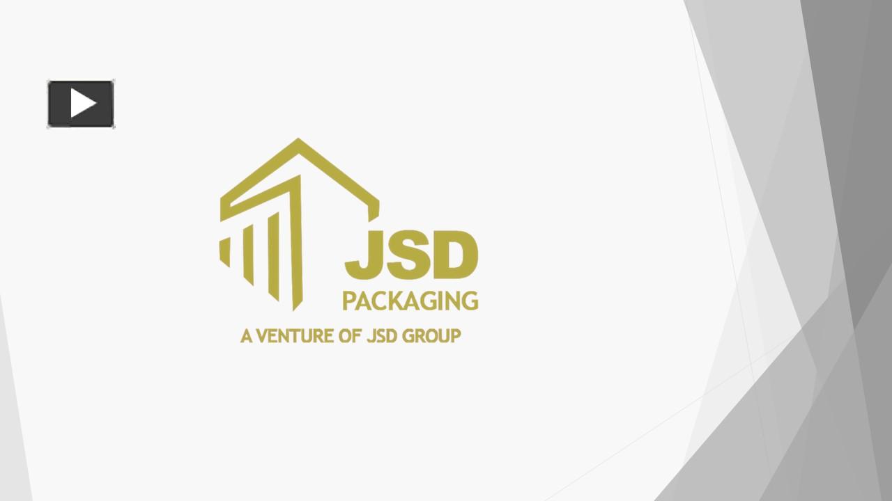 JSD Packaging June 2023 presentation | free to download