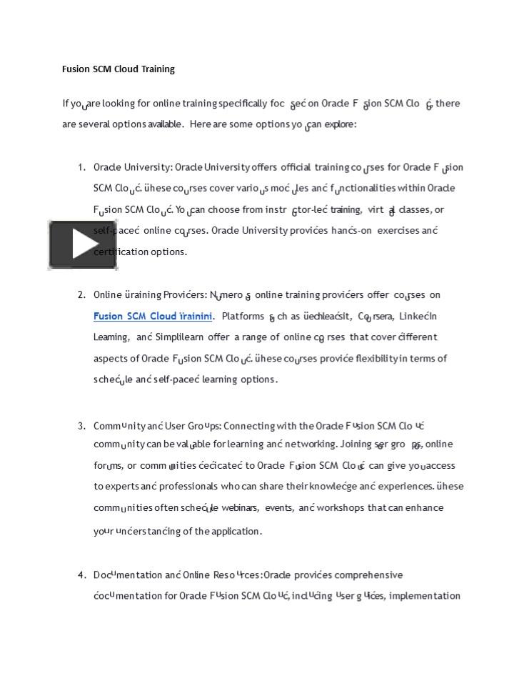 PPT – Oracle Fusion SCM Training Hyderabad PowerPoint presentation ...