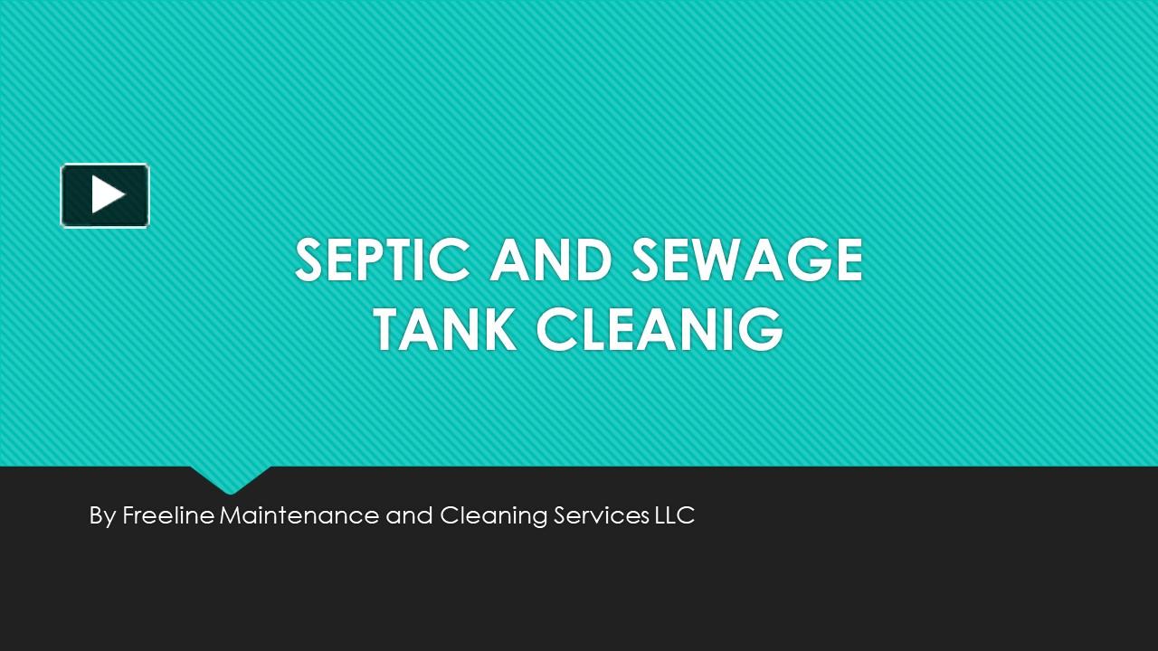 PPT – Septic and Sewage Tank Cleaning PowerPoint presentation | free to ...