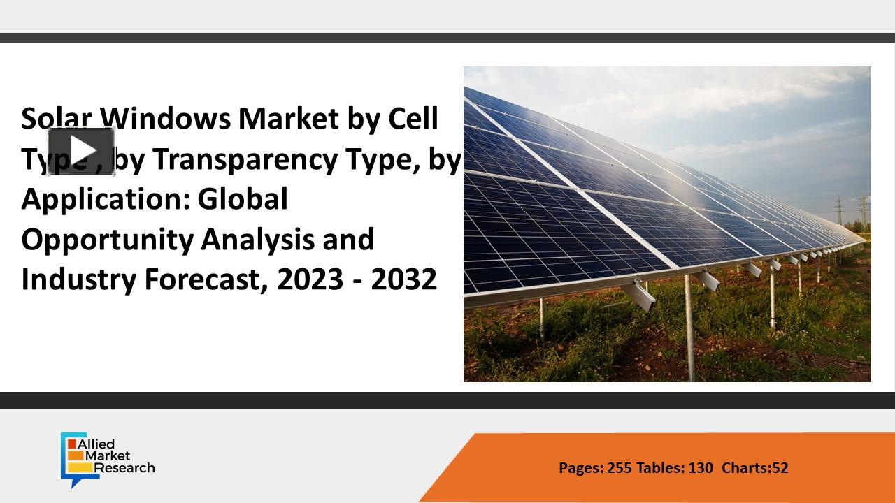 Solar Windows Market presentation | free to download