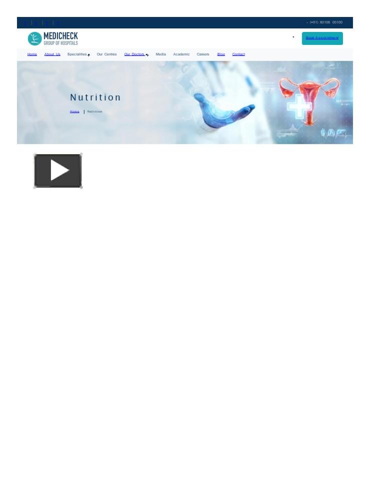 PPT – Pediatrics Nutrition Hospital in Faridabad | Medicheck Hospital ...