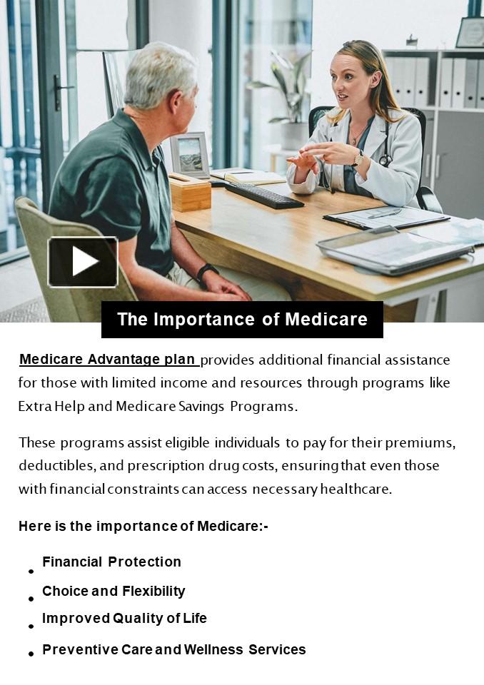 The Importance of Medicare presentation | free to download