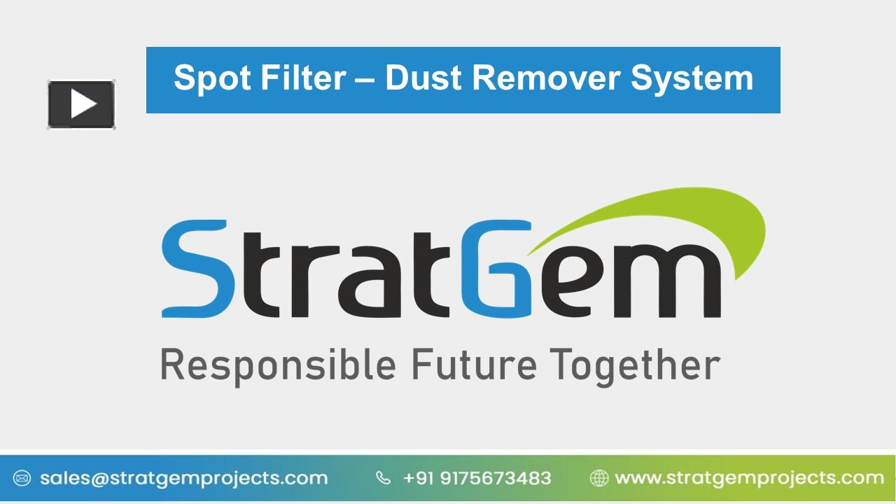 Spot Filter – Dust Remover System presentation | free to download