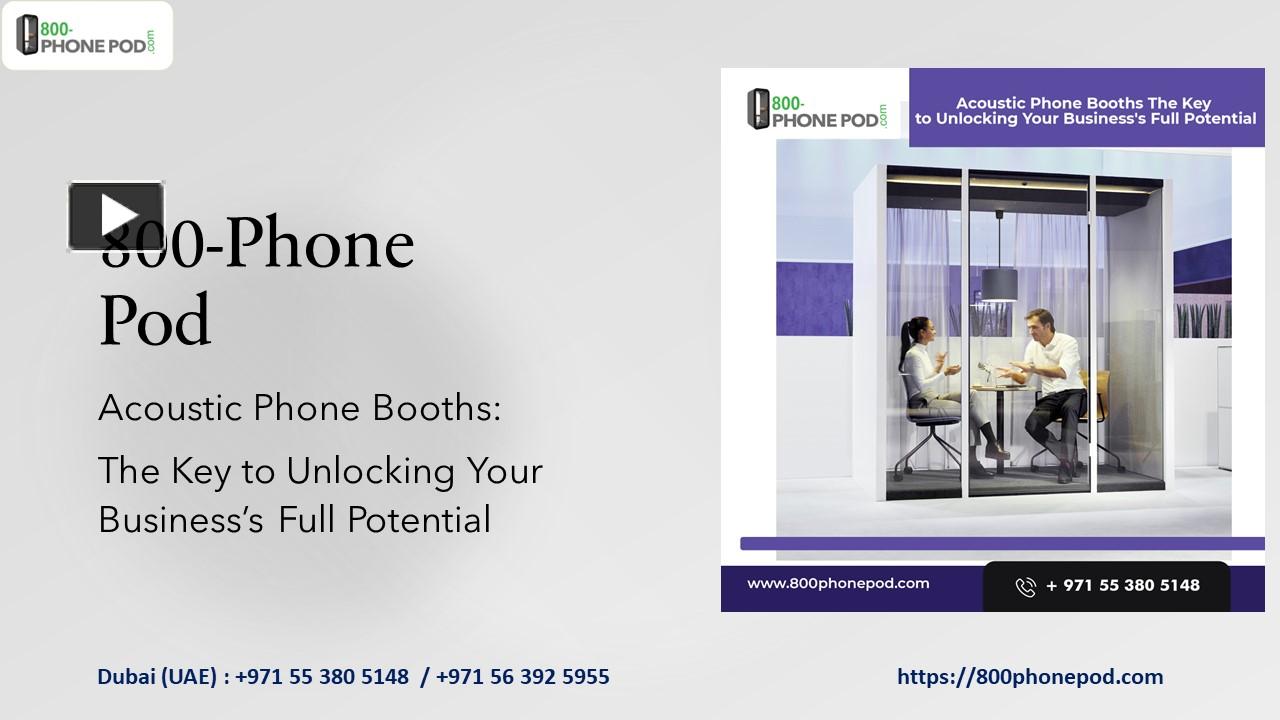 PPT – Acoustic Phone Booths: The Key to Unlock Your Business Potential ...