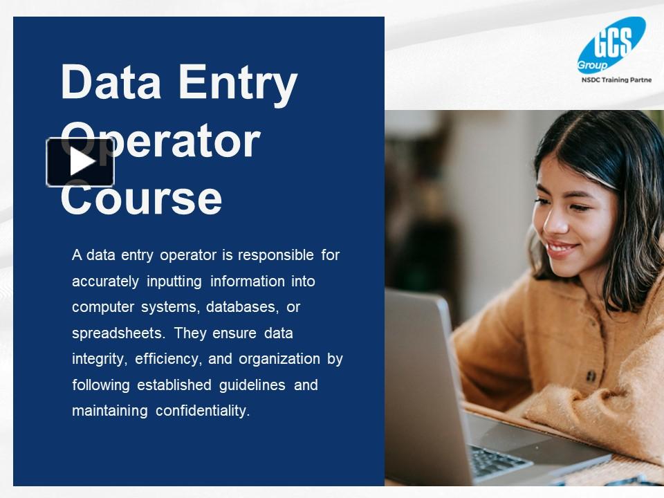 Data Entry Operator Course in Patiala presentation | free to download