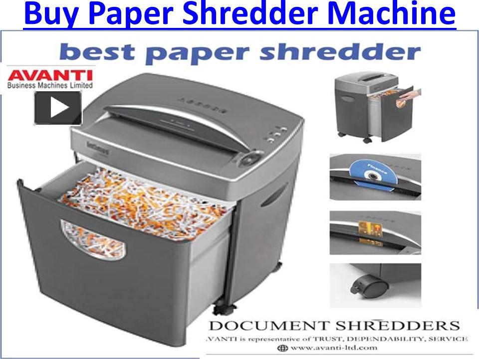 PPT – Shredding Machine Manufacturers For Official & Personal And ...